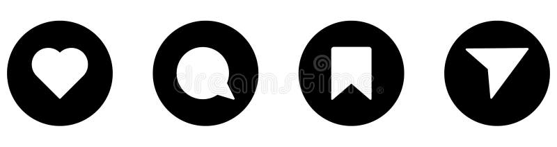 Like, Comment, Share, Save stock vector. Illustration of direct - 216912902