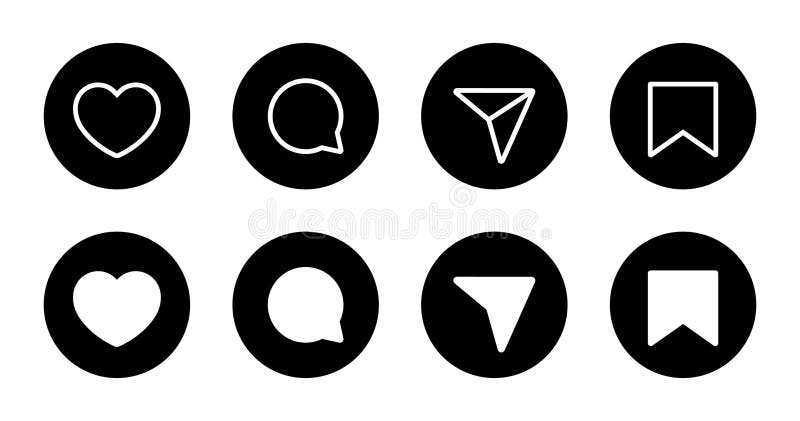 Instagram Like Comment Share Stock Illustrations – 1,755 Instagram Like ...