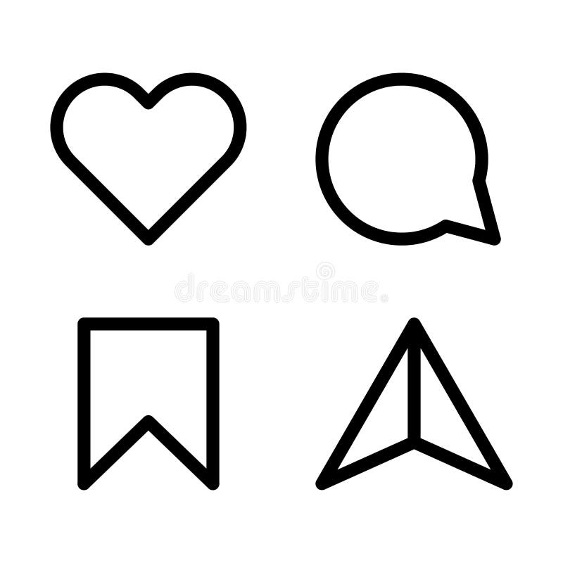 Like Comment Share Save Stock Illustrations – 259 Like Comment Share ...