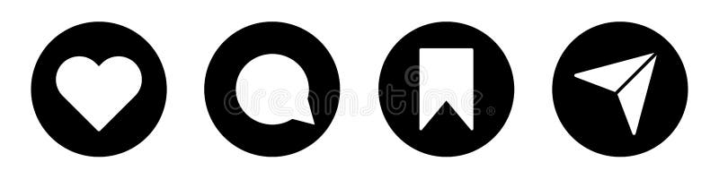 Like Comment Save Share Icon Stock Illustrations – 251 Like Comment ...