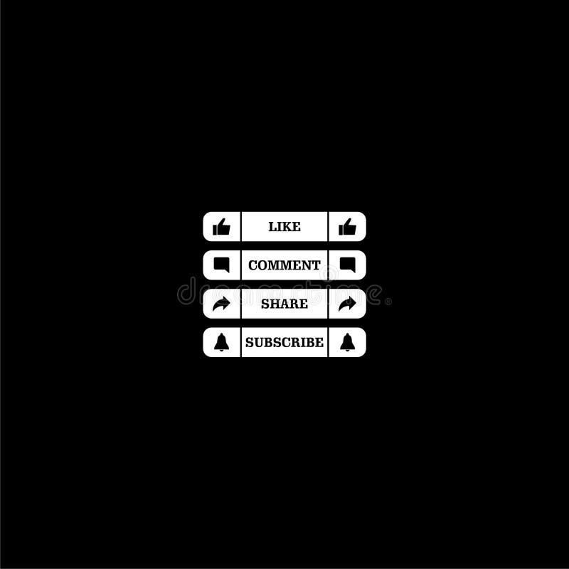 Like Comment Save Share Icon Stock Illustrations – 251 Like Comment ...