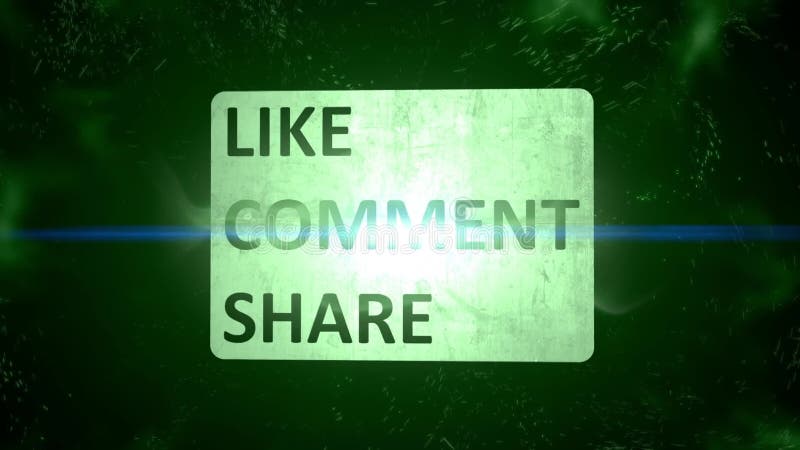 Like, Comment, Share Text Banner Animation Stock Footage - Video of ...