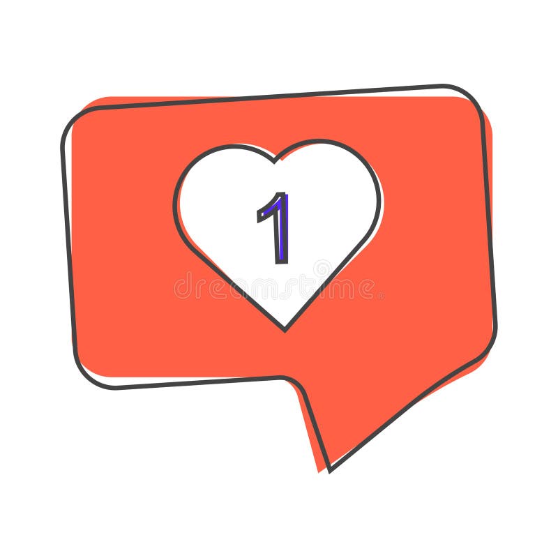 Like, Comment, Social Activity Vector Icon. the Hand Presses Cartoon ...