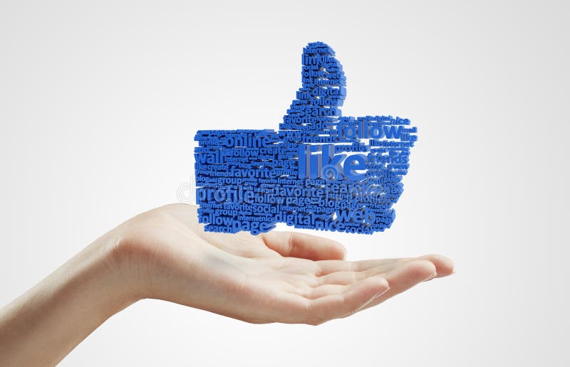 Like concept stock image. Image of media, thumbs, communication - 25415591