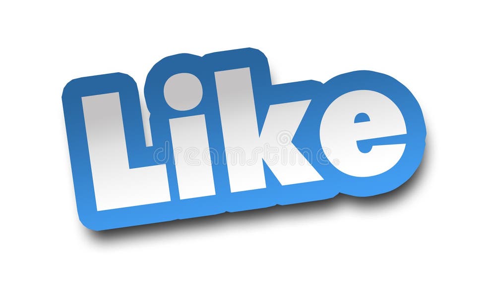 Like Concept 3d Illustration Isolated Stock Illustration - Illustration ...