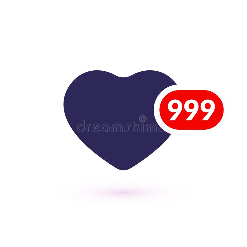 Like Counter, Comment Follower and Notification Symbol Stock Vector ...