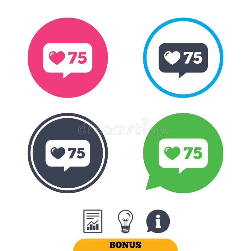 Like Counter Icon. Notification Speech Bubble. Stock Vector ...
