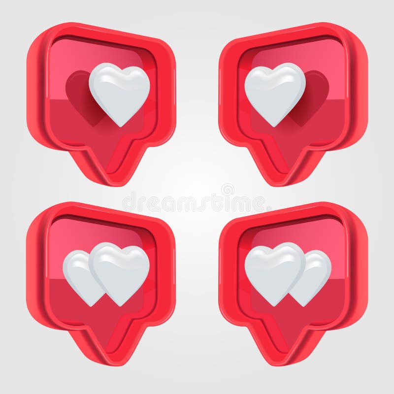 3D like icons/symbols stock vector. Illustration of marketing - 186178481