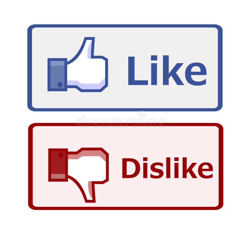 Like and dislike stock vector. Illustration of sign, communication ...