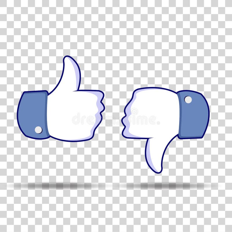 Like Dislike Button Symbol Icon for Social Media Use Vector Image on ...
