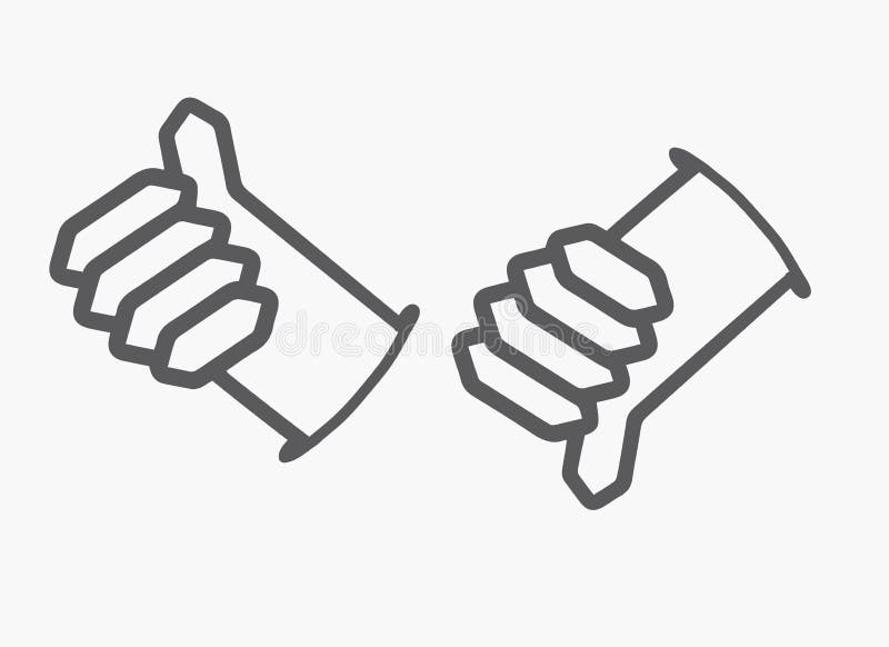 Like and Dislike Button. Thumb Up and Down Hand. Unlike Symbol. Vector ...