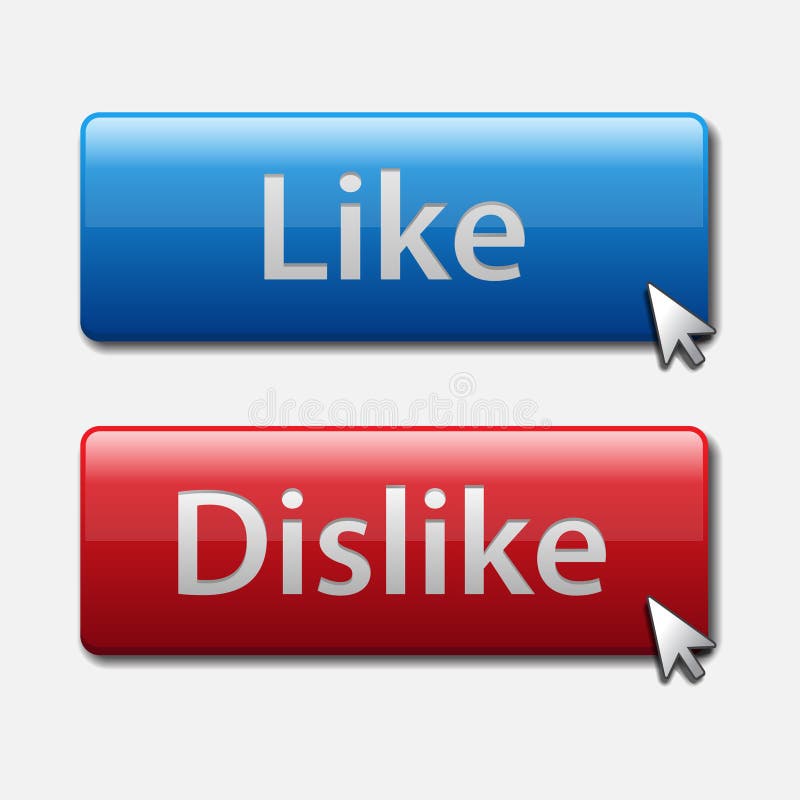 Like and Dislike Button stock illustration. Illustration of quality ... Like and Dislike Button stock illustration. Illustration of quality ...