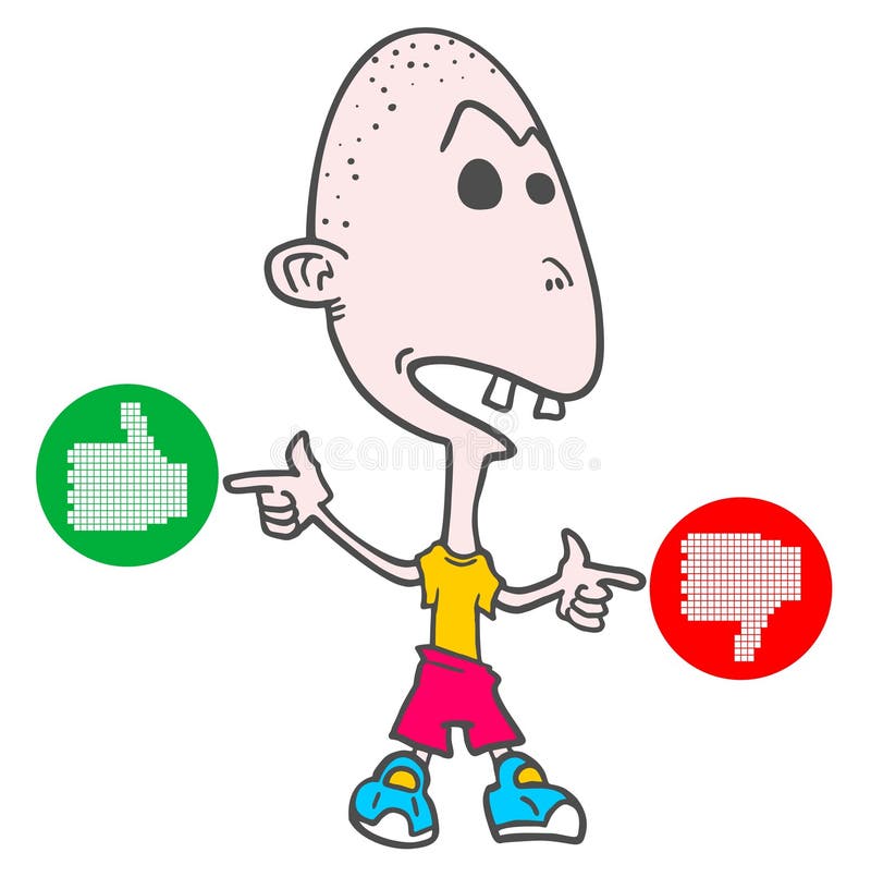 Like Dislike Cartoon Stock Illustrations – 424 Like Dislike Cartoon ...