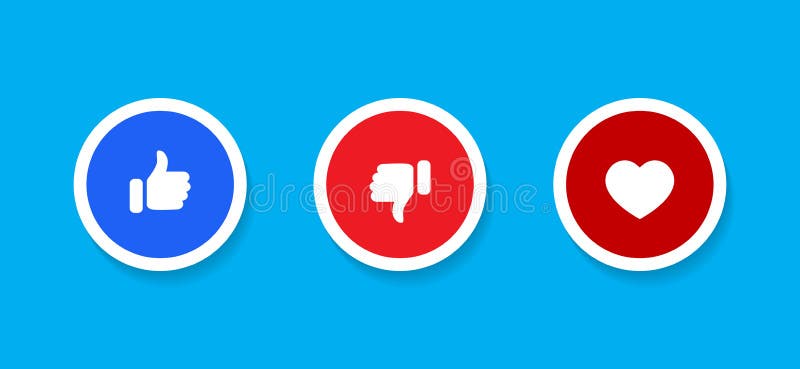 Like Dislike Emoticon Stock Illustrations – 392 Like Dislike Emoticon ...