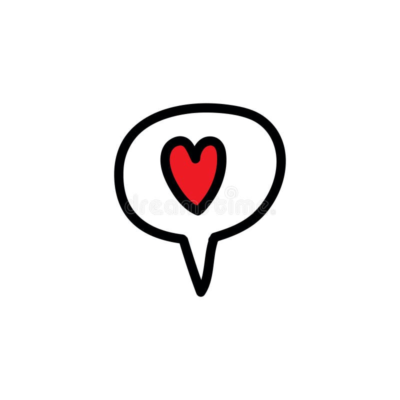 Like. Doodle Vector Icon. Drawing Sketch Illustration Hand Drawn ...