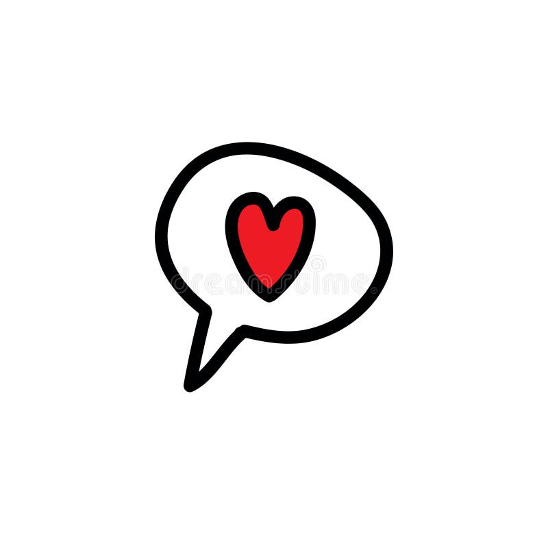 Like. Doodle Vector Icon. Drawing Sketch Illustration Hand Drawn ...