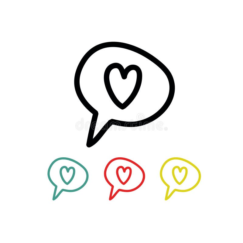 Like Doodle Icon, Vector Illustration Stock Illustration - Illustration ...