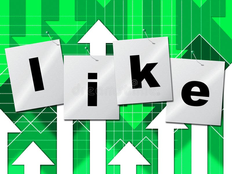Like Fans Means Social Media and Web Stock Illustration - Illustration ...
