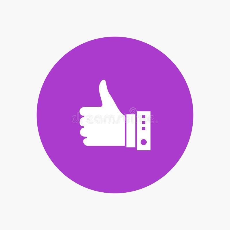 Like, Finger, Gesture, Hand, Thumbs, Up, Yes Abstract Flat Color Icon ...