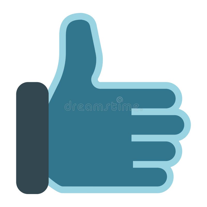 Like Flat Icon, Social Media and Website Stock Vector - Illustration of ...
