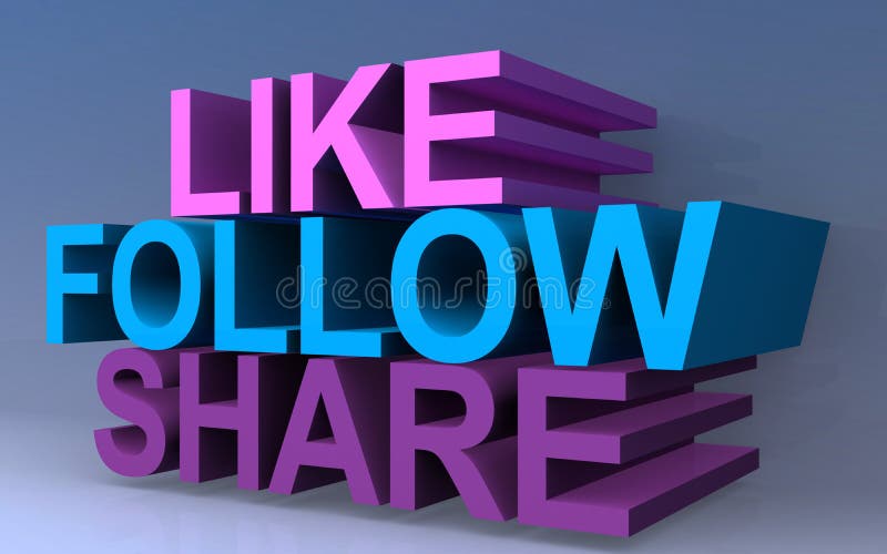 Like follow share stock photo. Image of cloud, concept - 184481504