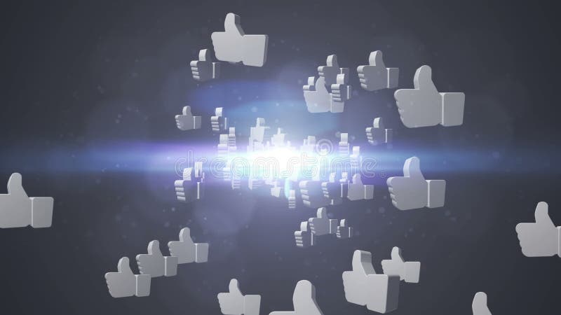 Like Hand Symbol, Abstract Background Stock Footage - Video of hand ...