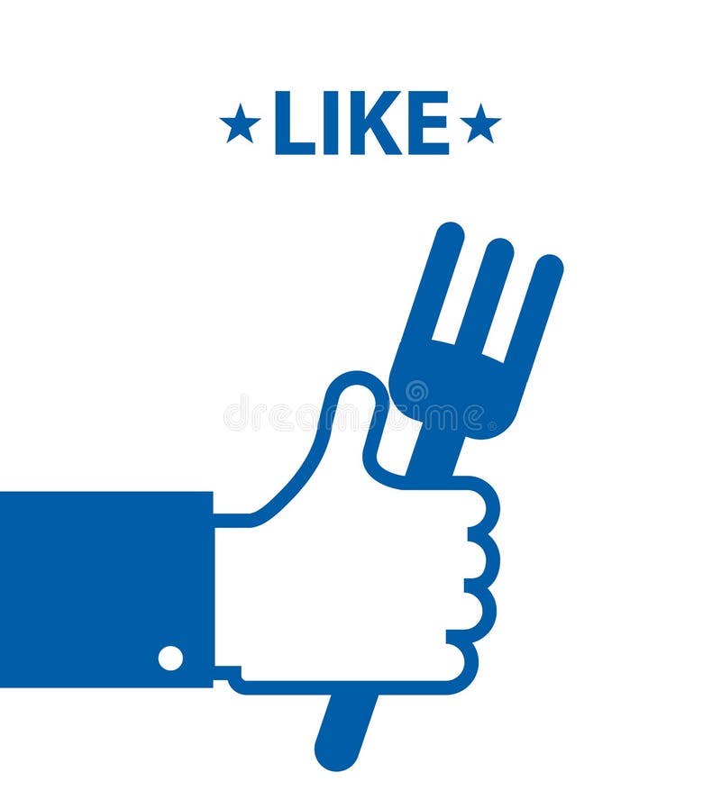 Like hand stock illustration. Illustration of social - 48607145