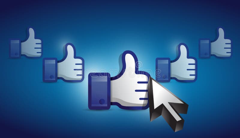 Hand Selected Photos on Virtual Desktop Stock Illustration ...