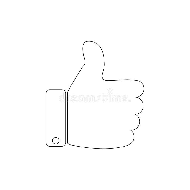 Like Hand Vector. Thumbs Up Icon Stock Illustration Stock Illustration ...