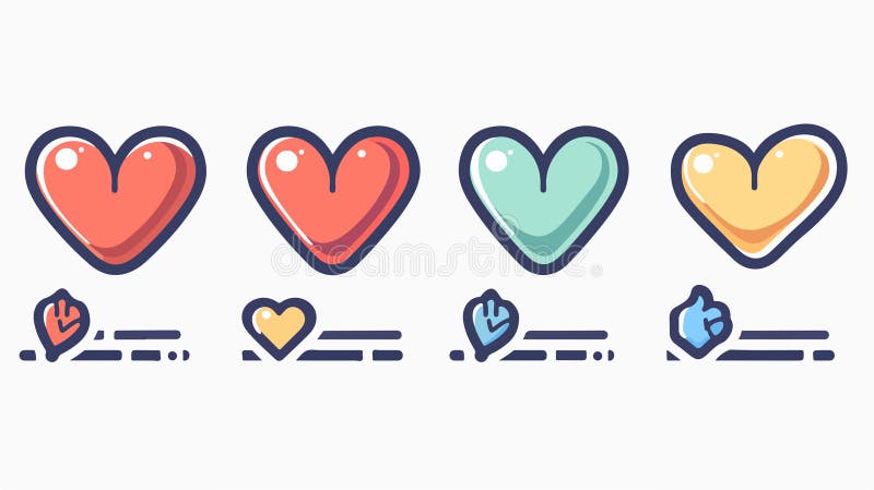 Heart Icon for Feedback and Research Concepts Stock Vector ...