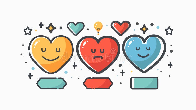 Heart Icon for Feedback and Research Concepts Stock Vector ...