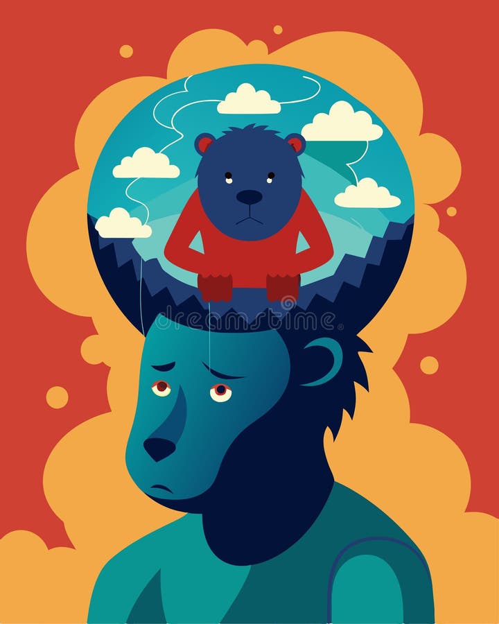 Like a Helpless Animal the Mind Ensnared in a Bear of Negative Thinking ...