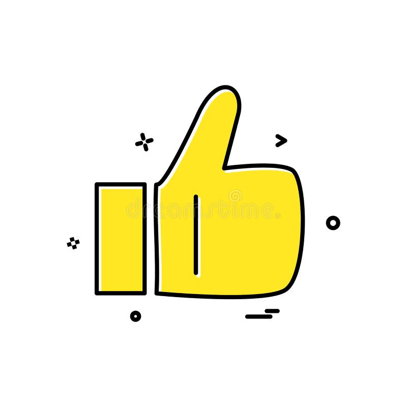 Like icon design vector stock vector. Illustration of pictogram - 132395170