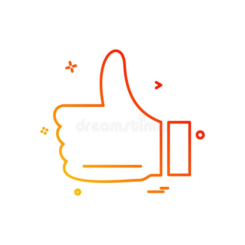 Like icon design vector stock vector. Illustration of concept - 132448271
