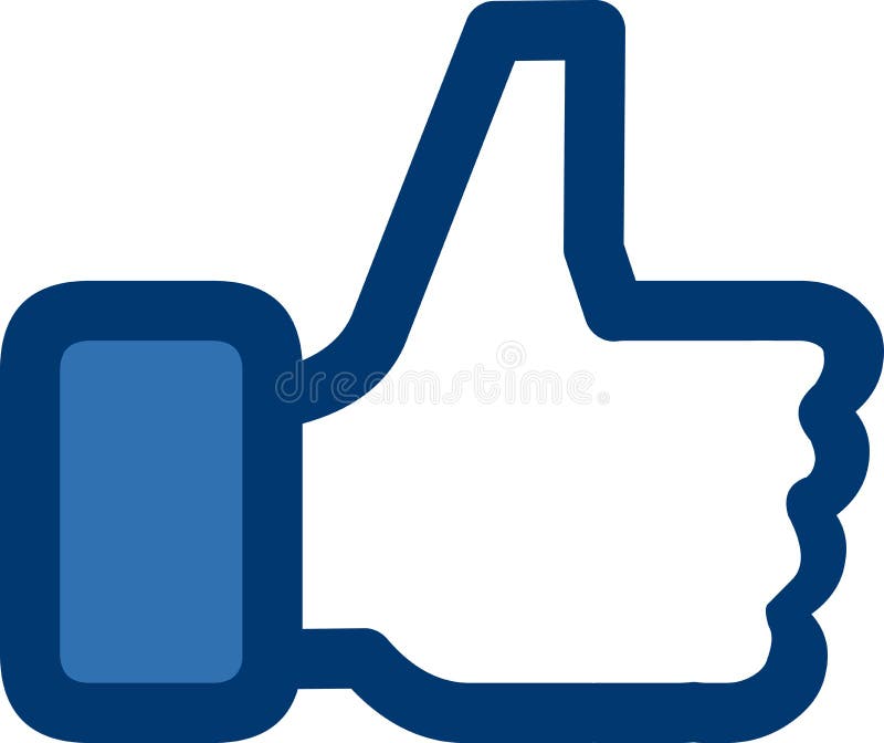 Like Icon Vector in Gold Style. Thumb Up Sign Symbol Stock Vector ...