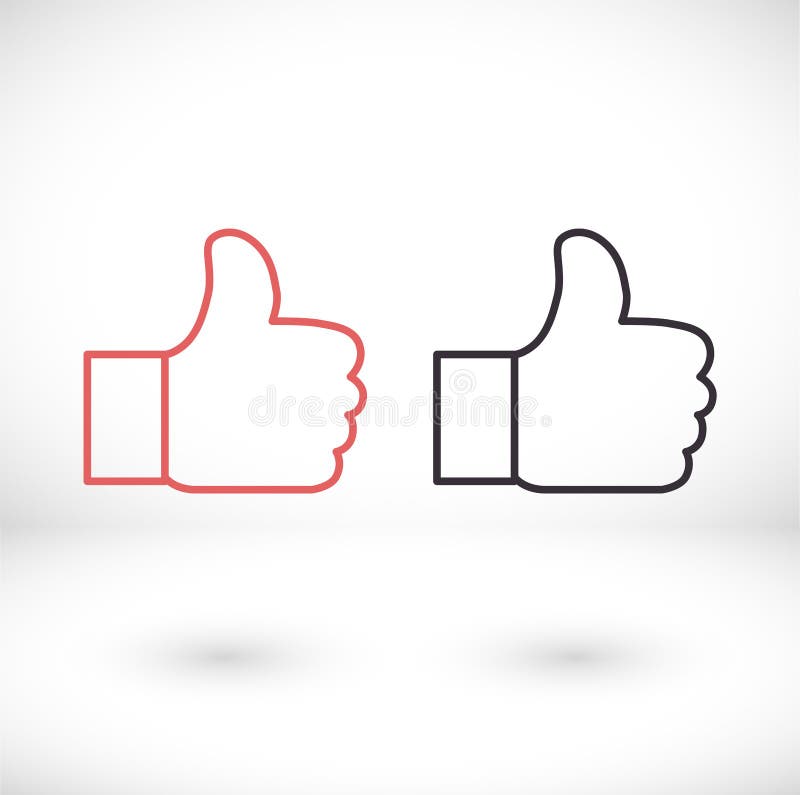 LIKE Icon . Vector LIKE . Illustration LIKE . 10 Eps LIKE . Simple ...