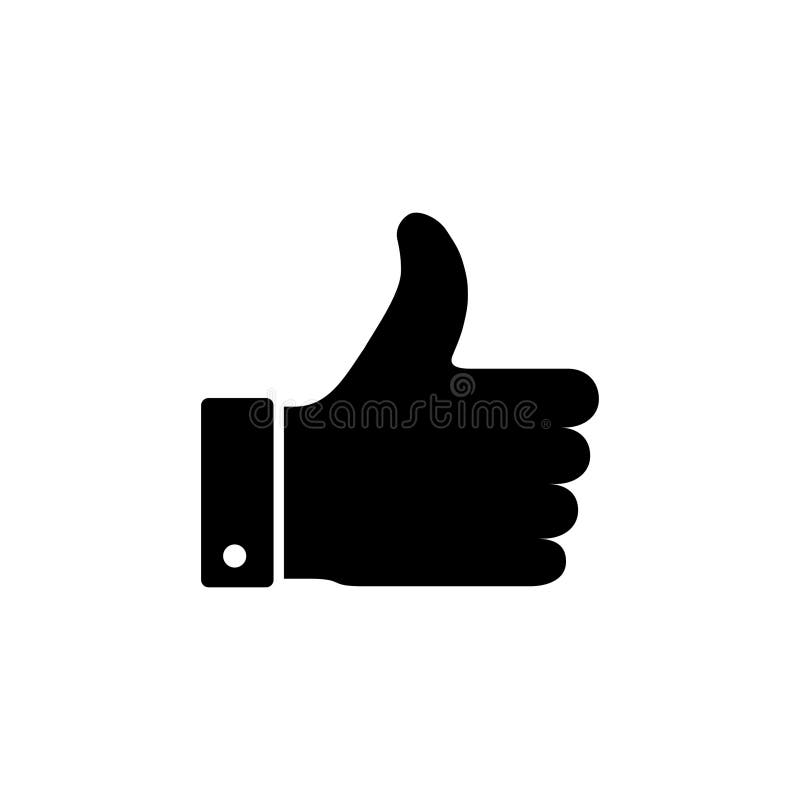 Like Icon . Thumbs Up Icon Vector. Hand Like Stock Vector ...