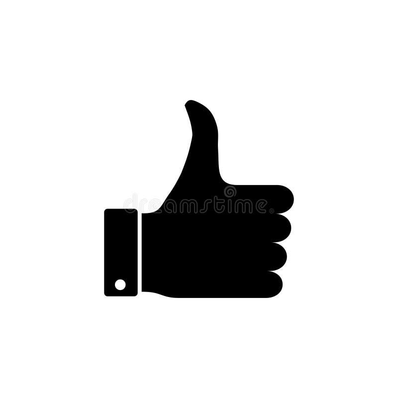 Like Icon. Thumbs Up Icon Vector. Hand Like Stock Vector - Illustration ...