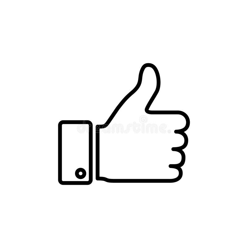 Thumbs Up Icon . Hand Like. Like Icon Vector Stock Vector ...