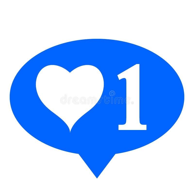 Like Icon on White Background. Stock Illustration - Illustration of ...