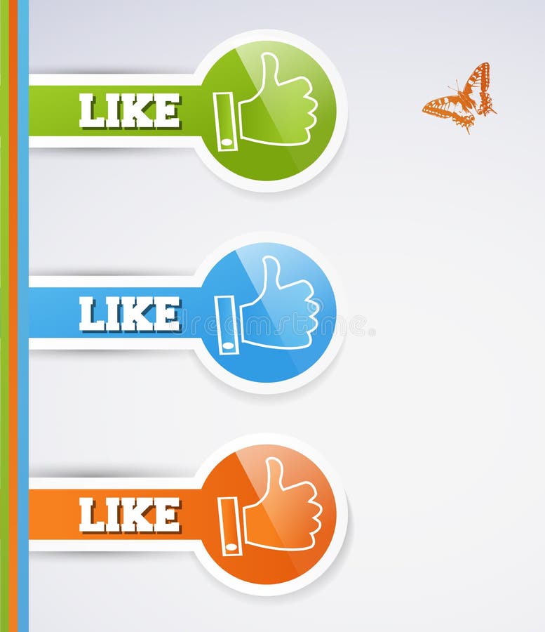 Like icons stock vector. Illustration of community, message - 24910905