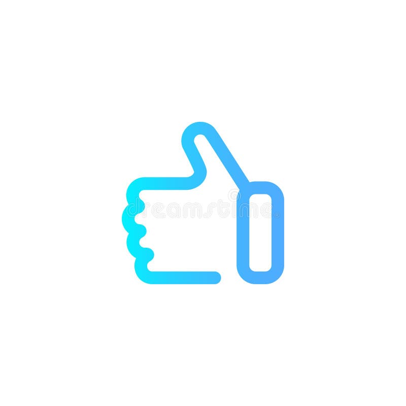 Like Vector Icon Sign Symbol Stock Vector - Illustration of dislike ...