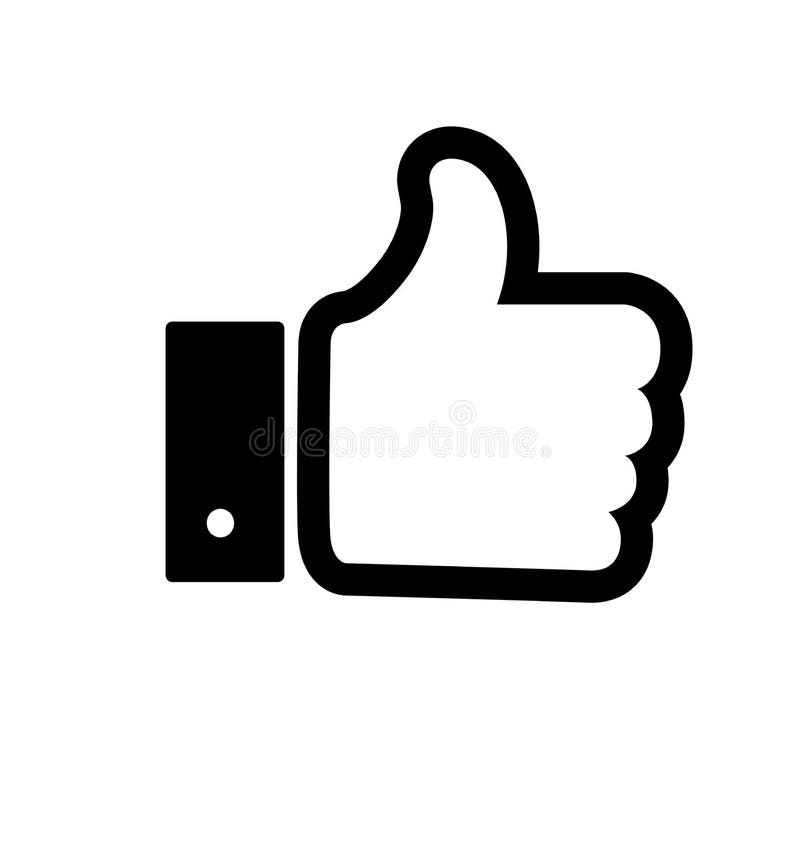 Like Line Icon Vector Illustration Isolated on White Stock Vector ...