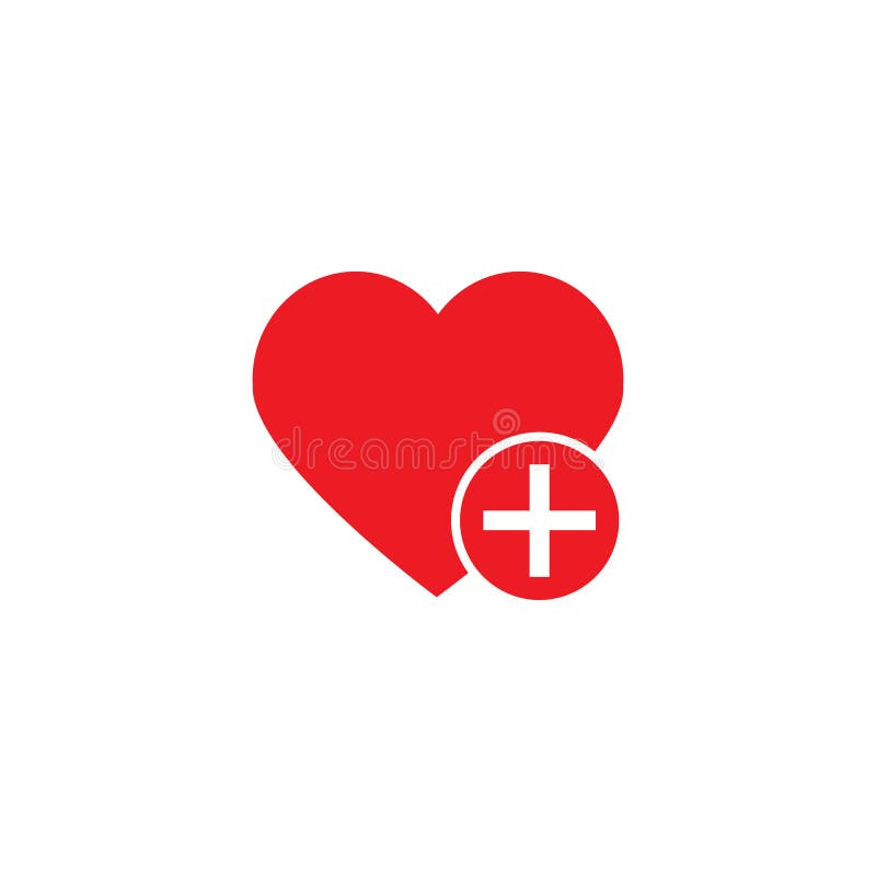 Like Love Icon with Plus Add Icon Stock Vector - Illustration of ...