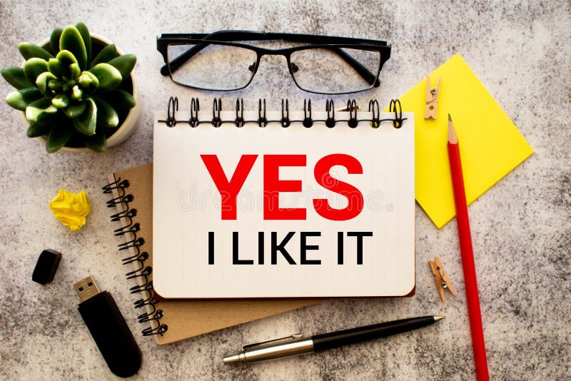 Like Me, Yes or No Written on Piece of Paper Stock Photo - Image of ...