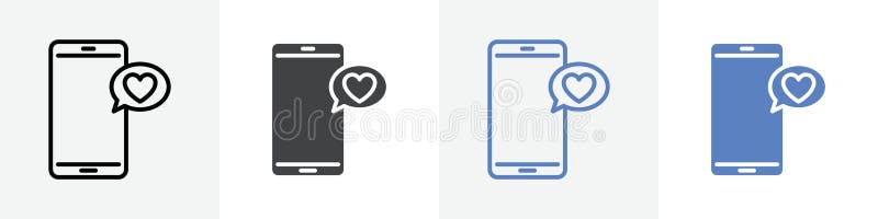 Like Notification Icon Vector Set Use for Web Ui or App Stock Vector ...