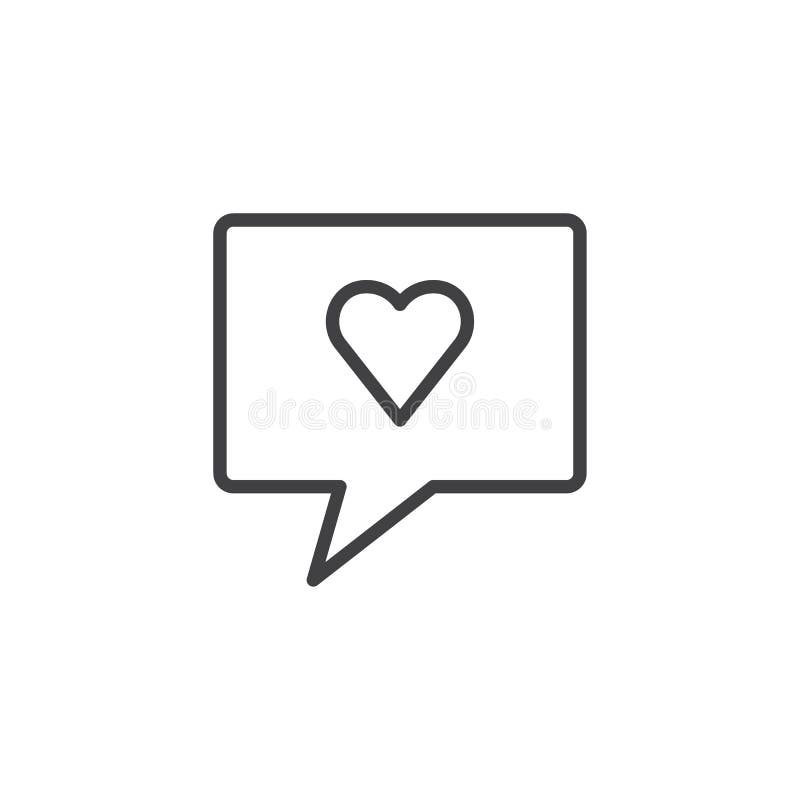 Like outline icon stock vector. Illustration of comment - 121309585