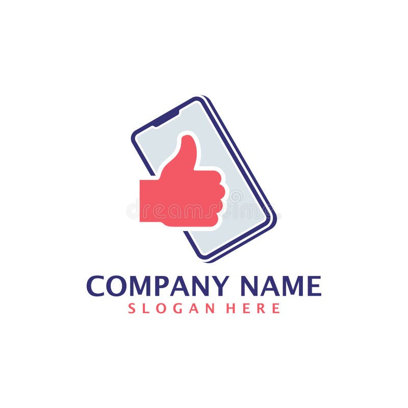Like Phone Logo Design Vector. Smartphone Logo Design Template Concept ...