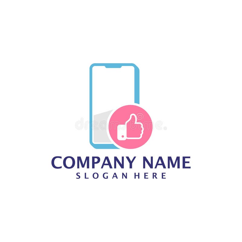 Like Phone Logo Design Vector. Smartphone Logo Design Template Concept ...