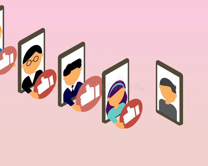 Like and Positive Comment from Social Media To You Vector Stock Vector ...